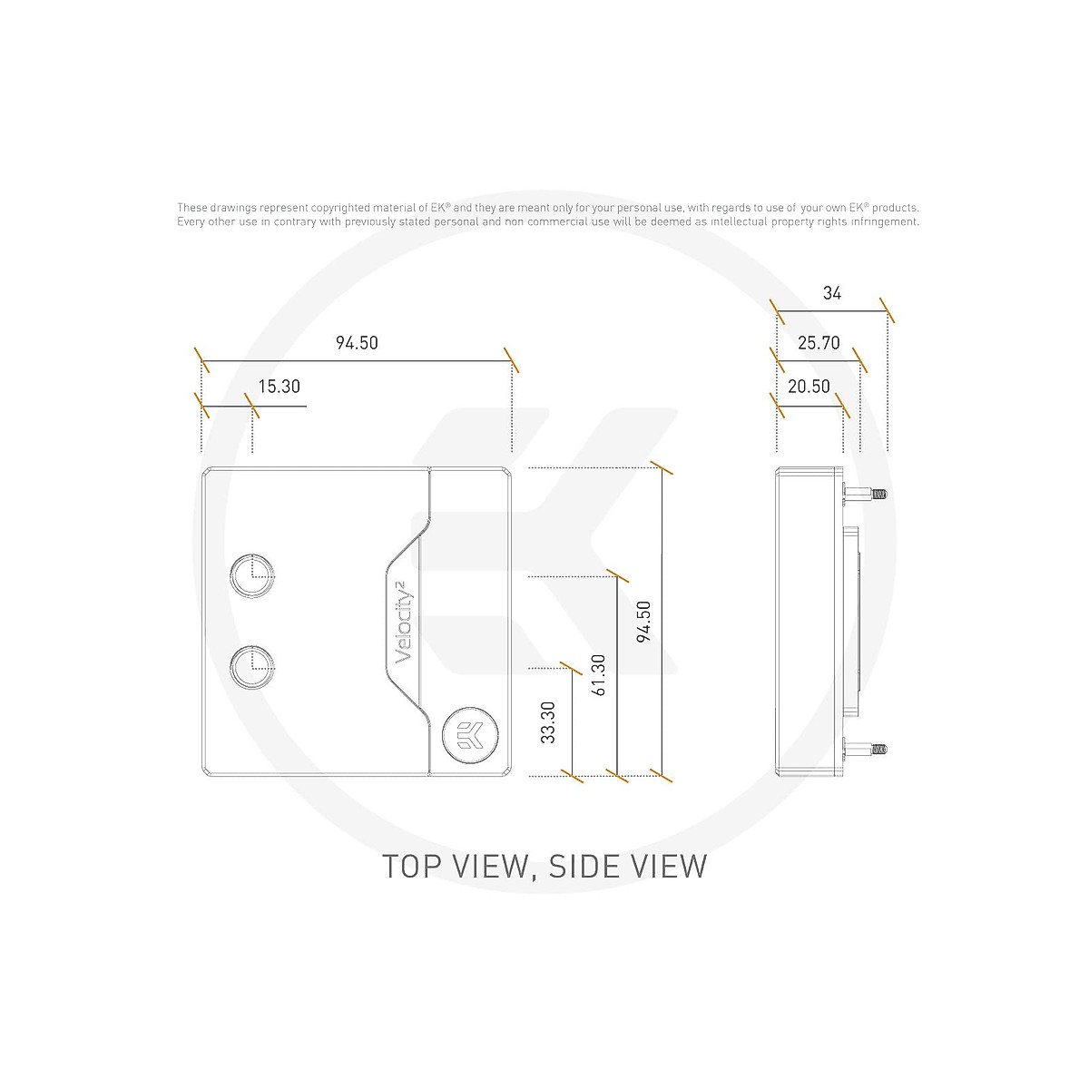 EK Water Blocks Quantum Velocity2 Eau Bloc