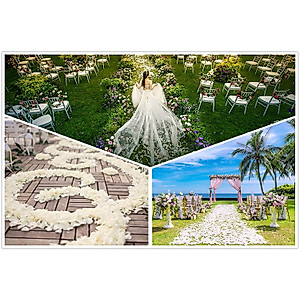 CATTREE Artificial Rose Petals 2000 Pcs, Fake Petal, Wedding Aisle Decor Ceremony Party Valentine Day Romantic Event Birthday, Home Garden Outdoor Indoor DIY Decoration Wholesale - Gradient Pink Red