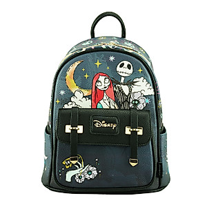 Wondapop Disney The Nightmare Before Christmas 11" Vegan Leather Fashion Mini Backpack