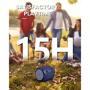 NOTABRICK Bluetooth Speakers,Portable Wireless Speaker with 15W Stereo Sound, Active Extra Bass, IPX6 Waterproof Shower Speaker, TWS, Portable Speaker for Party Beach Camping