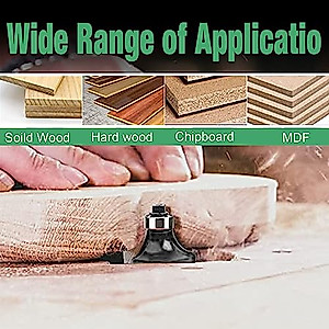 BATOCA 1/4“ Shank Router Bits Set of 15 Pcs, Tungsten Carbide Router Bits Set for Woodworking Project, Solid Woods, Hard Woods, Chipboard, MDF, DIY, and Carpenter