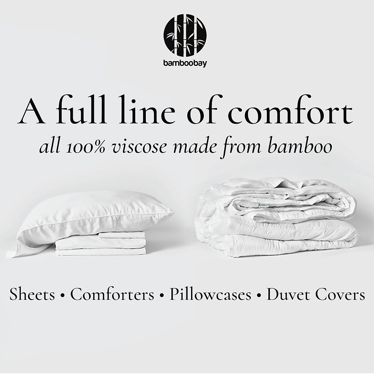 Bamboo Bay Hotel Quality 4 Piece Cooling Pillow Cases For Hot Sleepers - 100% Viscose Made From Bamboo Pillowcase - Soft & Breathable Pillow Covers with Envelope Closure - Queen 20 x 30 Inches - White