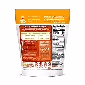 Happy Baby Organics Pancake & Waffle Mix, 8 Ounce Pouch (Pack of 1)