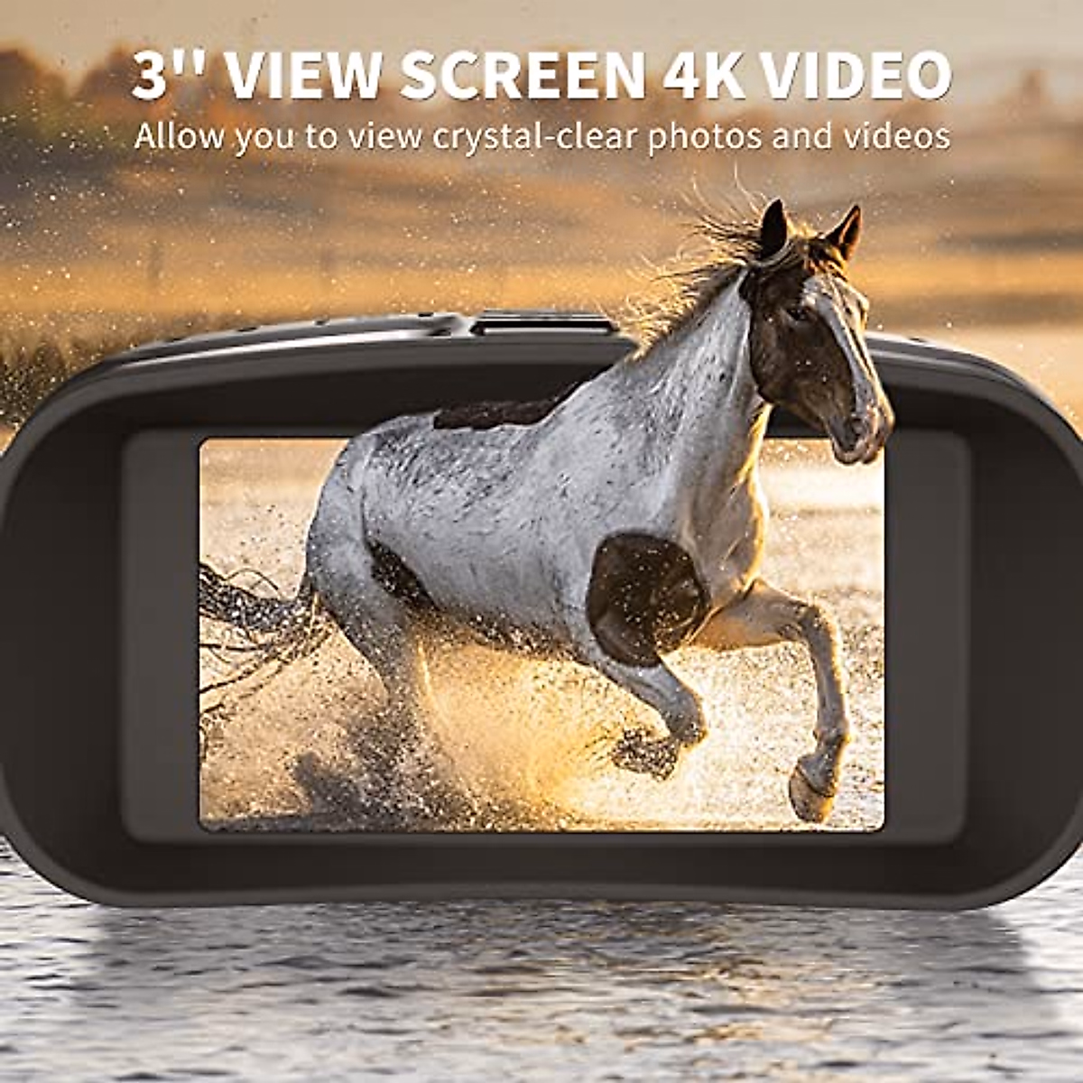 Night Vision Binoculars - Night Vision Goggles for Adults, 3'' Digital Infrared Night Vision can Save Photo and Video with 32GB Memory Card & Rechargeable Lithium Battery