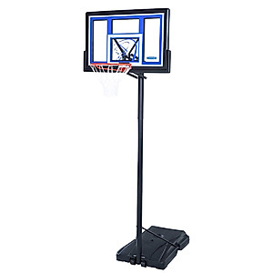Lifetime 1479 Courtside Height-Adjustable Portable Basketball System with 48-Inch Shatter Guard Fusion Backboard