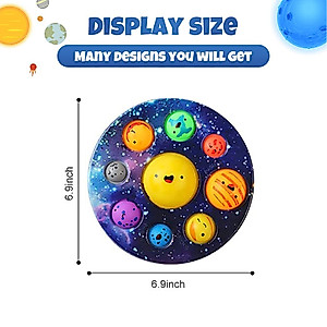 Solar System Dimple for Kids Simple Planet Dimple Oversize Poppet Fidget Toy Space Astronomy Space Toys Educational Toys for Party Favors Christmas Birthday