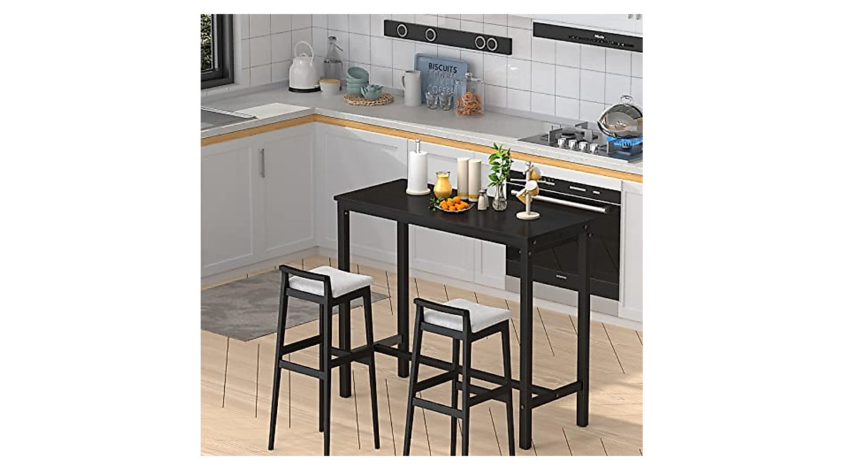 Mr IRONSTONE 39" Bar Table - Stylish & Compact Design