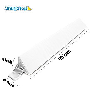 SnugStop The Original Bed Wedge Mattress Filler, Bed Wedge Pillow, Bed Headboard Pillow Wedge, Gap Filler Between Your Headboard and Mattress, Triangle Pillow Wedge, Don't Lose Your Pillow (Queen)