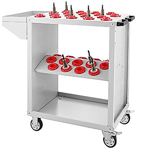 Vevor Tool Cart 40 Taper Tool Holder CNC Tool Cart 36 Capacity CAT40 BT40 Service Carts with Wheels Heavy Duty (BT40 36 Capacity) : Tools & Home Improvement