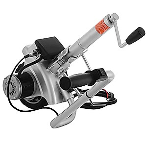 Happybuy Trailer Mover 350W 12V Electric Trailer Jack Max Vehicle Load 5000Lbs Trailer Jockey Wheel Utility Trailer Jack Easy to Maneuver Trailer Caravan Boat (12V/350W)