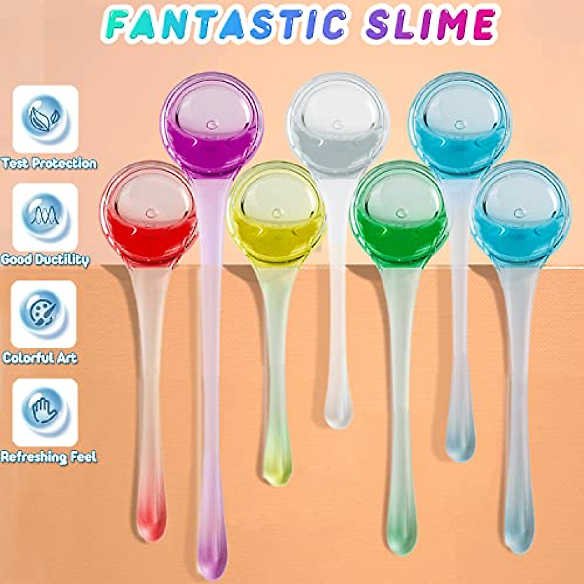 PANSHAN Fidget Advent Calendar 2023 Crystal Slime Christmas Countdown Calendar Toys Holiday Set 24 Days Xmas Surprise Gift Toys for Kids Girls Boys Ages 3 4 5 6 7 8 9+