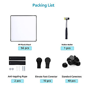 ANWBROAD Cube Storage Organizer 16 Cubes DIY Closet Cabinet Bookshelf Kids Organizers and Storage for Bedroom Closet Organizer Cubby Shelving Plastic Bookcase Office Living Room White ULCS016T