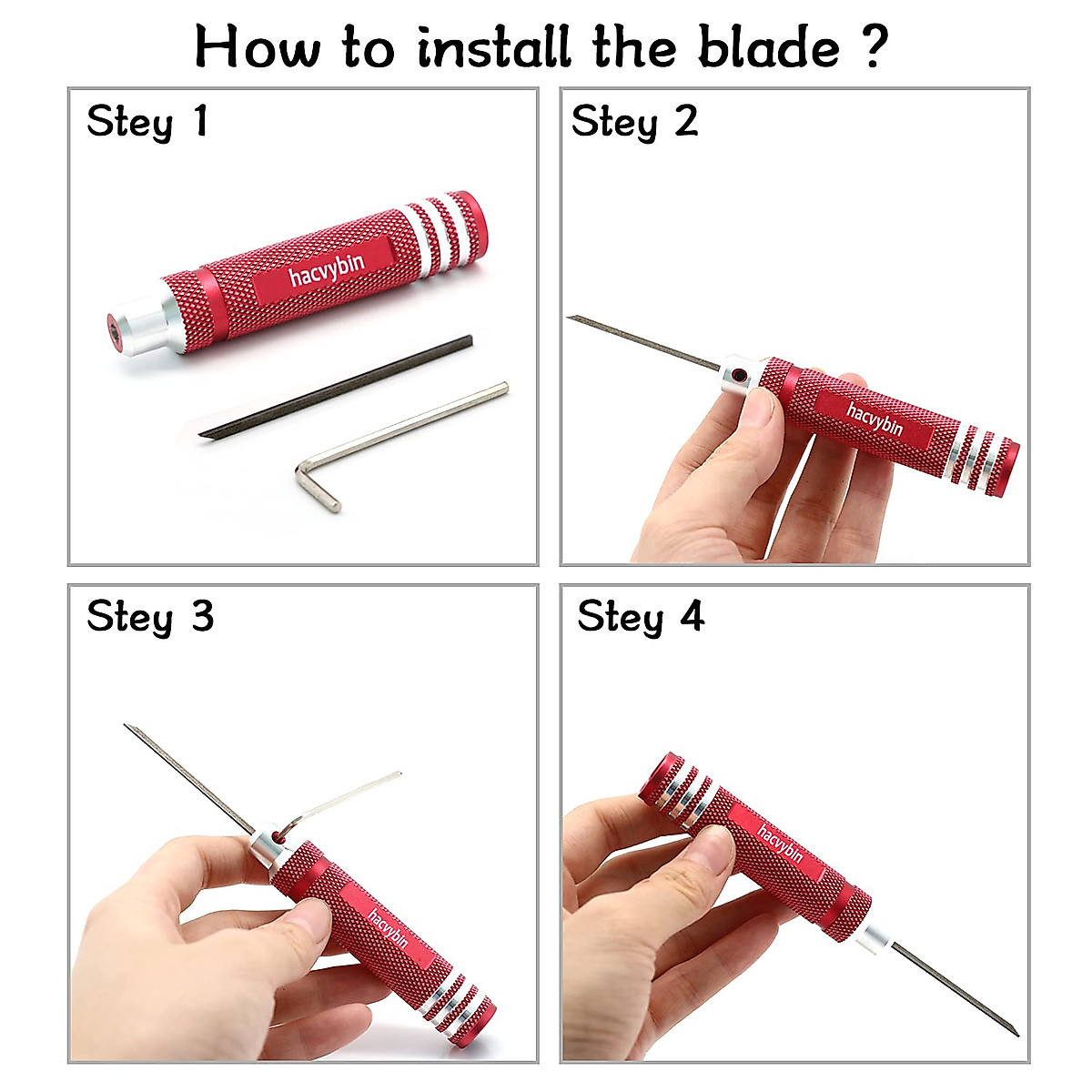 Prime Model Scriber Model kit Resin Carved Scribe Tool line Hobby Cutting Tool Chisel 5 Blades for RC Car/Drone Repair