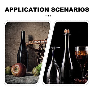 Yardwe 9pcs Wine Bottle Collars Stainless Steel Red Wine Drip Stop Ring Leak- Proof Anti- Overflow Drip Stopper Collars Wine Accessories for Restaurant Kitchen Silver