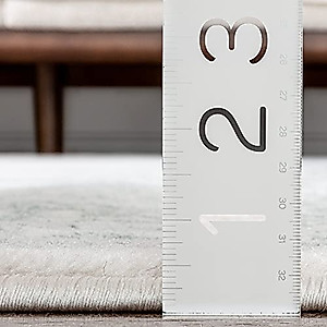 Well Woven Kensington Melange Blue Modern Oriental Medallion Vintage Distressed Area Rug 7'10" x 10'6"