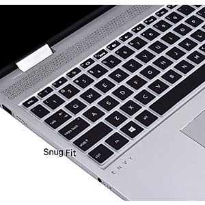 Keyboard Cover for HP 15.6 Laptop 15-dw 15-dy 15-ef 15-db/da/bs 15-bw/HP Envy x360 2-in-1 15.6 15-dy5033dx dy5073dx dy5399nr dy5599nr 15t-dw400/HP 17.3 Laptop 17-by/bs/ca 17-by4022wm by4025nr -Black