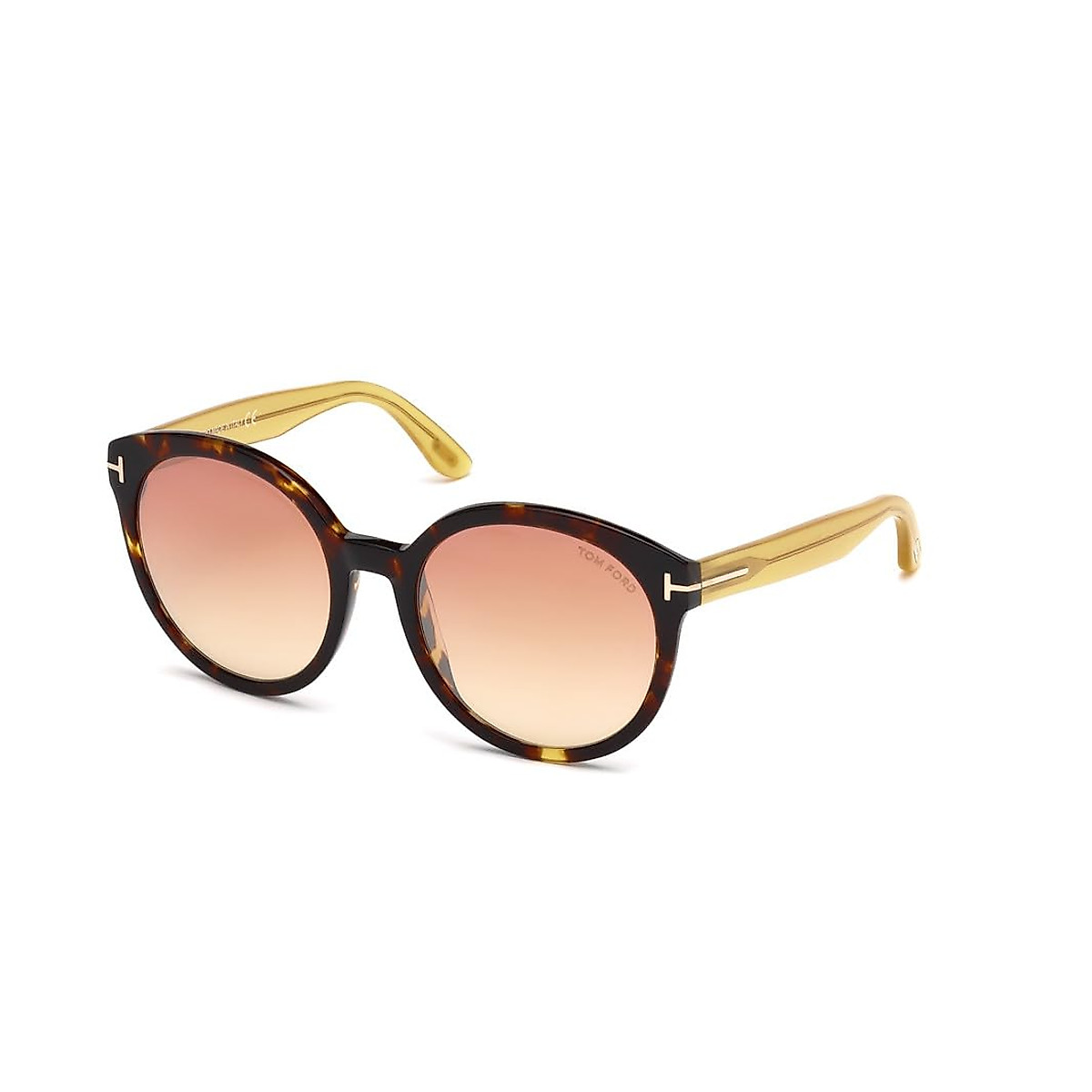 Tom Ford FT0503 52Z Dark Havana Philippa Round Sunglasses Lens Category 2 Lens