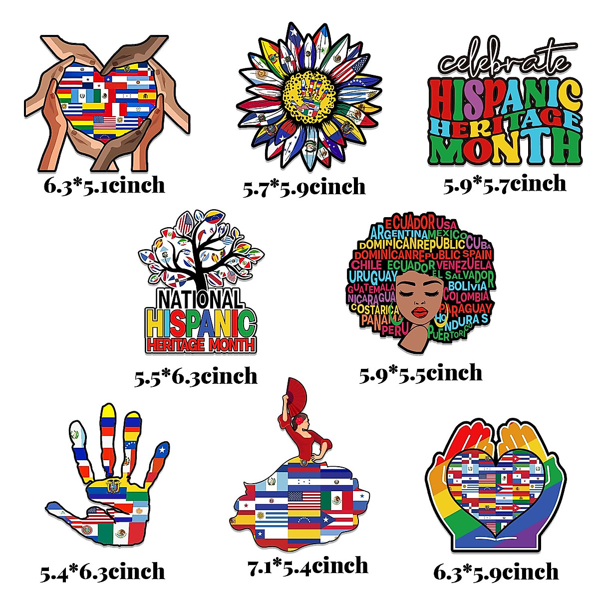 Hispanic Heritage Month Decorations Hanging Swirls & Classroom Decor