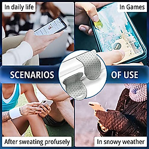 ZEXPARK 2023 New 10Pcs Mobile Phone Gaming Finger Sleeves for PUBG Breathable Fingertips Sweatproof Anti-Slip Fingertip Cover Thumb Gloves for Mobile Game