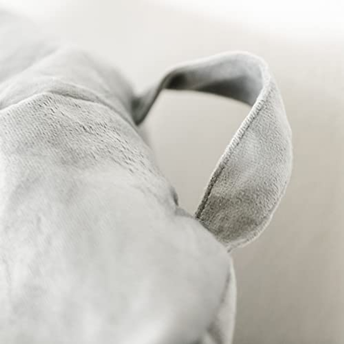 Big Joe Milano Bean Bag Chair, Gray Plush, Soft Polyester, 2.5 feet