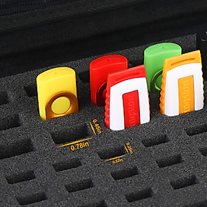 BOVKE Flash Drive Case SD Card Holder 48 Slots USB Storage Case Thumb Drive Memory Card SDXC SDHC Card Organizer for SanDisk Samsung SamData Netac PNY YubiKey TOPESEL USB Stick Flash Drives, Black