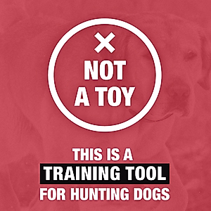 HUNTMARK Dog Bumpers – Standard Fetch Trainer for Hunting and Sporting Dogs – Puppy Training Dummy with Textured Pattern – Color-Spectrum Retrieving Bumpers – 12 x 2-inch – Blue and Yellow