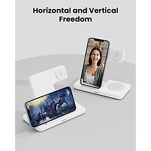 Wireless Charging Station for Apple - 3 in 1 Wireless Charger Dock Stand Watch and Phone Charger Station for iPhone14,13,12,Pro,Pro Max,SE,XS,XR,X,Samsung,Apple Watch 7/SE/6/5/4/3/2, AirPods 3/Pro/2