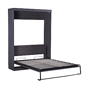 YOPTO Full Size Murphy Bed with 1 Wardrobe and 3 Drawers,Storage-Bed,can be Folded into a Cabinet,No Spring Box Needed,Bedroom Furniture for Children,Teens,Adults,Gray