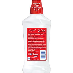 Colgate Optic White Whitening Mouthwash, Fresh Mint - 946mL, 32 fluid ounces