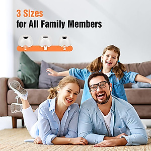 Tang Town Memory Foam Tips for Bose QuietComfort Earbuds II, No Silicone Eartips Pain, Anti-Slip Replacement Ear Tips, Fit in The Charging Case, Reducing Noise Tips, 3 Pairs (Mixed Sizes S/M/L, Gray)