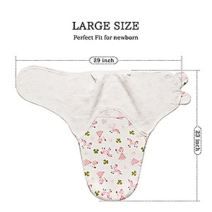 Swaddle Blanket for Baby Girl Boy Easy Adjustable Infant Wrap 3 Pack Sleep Sack for Newborn Babies, Tog 0.8 Baby Wrap, 0-3 Months (Little Chicken)