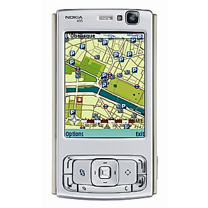 Nokia N95 Unlocked Cell Phone with 5 MP Camera, International 3G, Wi-Fi, GPS, MP3/Video Player, MicroSD Slot--International Version with Warranty (Silver/Plum)