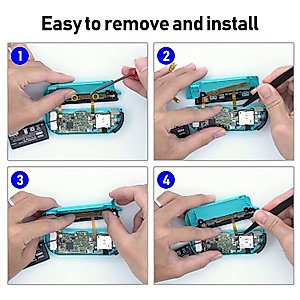 Mcbazel Replacement SL SR Left Right Sync Button Ribbon Flex Cable Set for NS Switch NS Joy-Con Controller Repair Spare Parts
