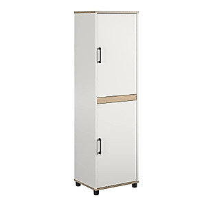 SystemBuild Whitmore 2 Door Kitchen Pantry Cabinet, White
