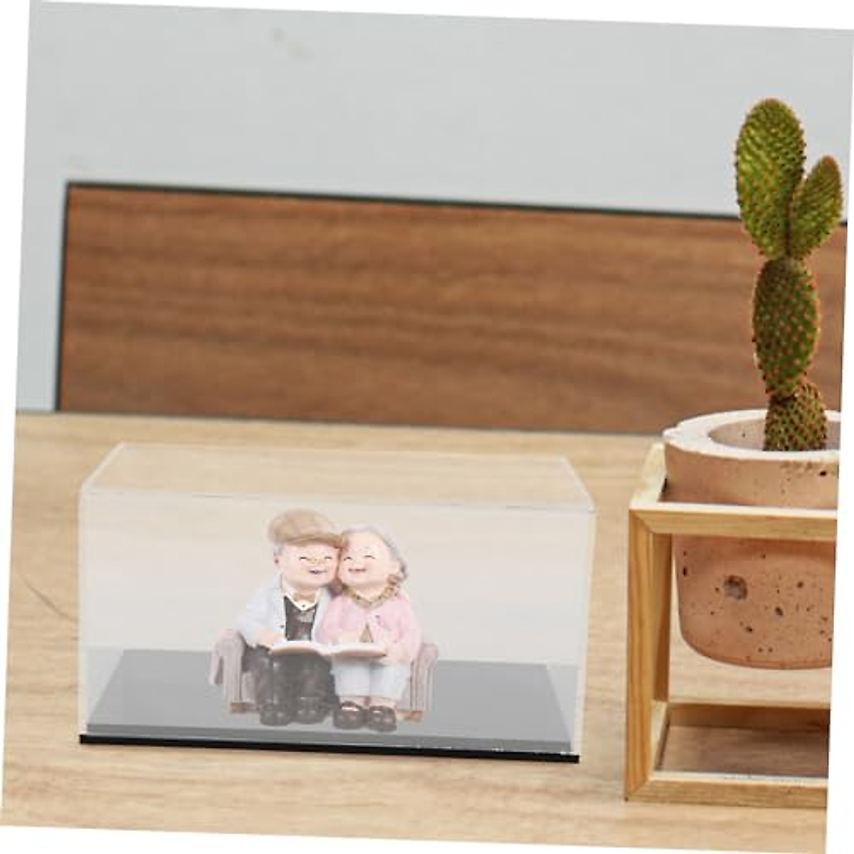 HOMSFOU Box Display Case Toys Acrylic Case Display Handicrafts Storage Case Acrylic Containers Figure Case Handicraft Case Handicrafts Case Puppet Model Artwork Protective Case Movable