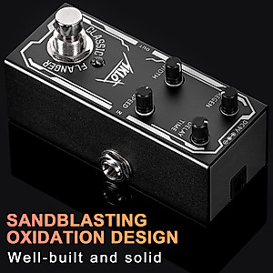 Classic Flanger Guitar Pedal, AKLOT Electric Effects Pedals Mini Single Type DC 9V True Bypass