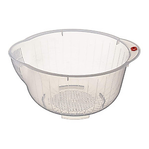 Tiger JKT-D10U Rice Cooker Bundle with Bamboo Spoon, Rice Washing Bowl with Side and Bottom Drainers, and Rice Container Bin (4 Items)