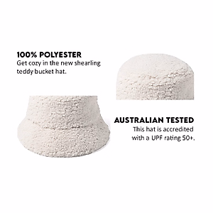 Lack of Color Women's Teddy Bucket Hat (Ivory, Small/Medium)