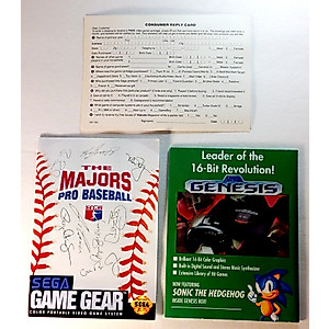 Majors Pro Baseball Sega Game Gear