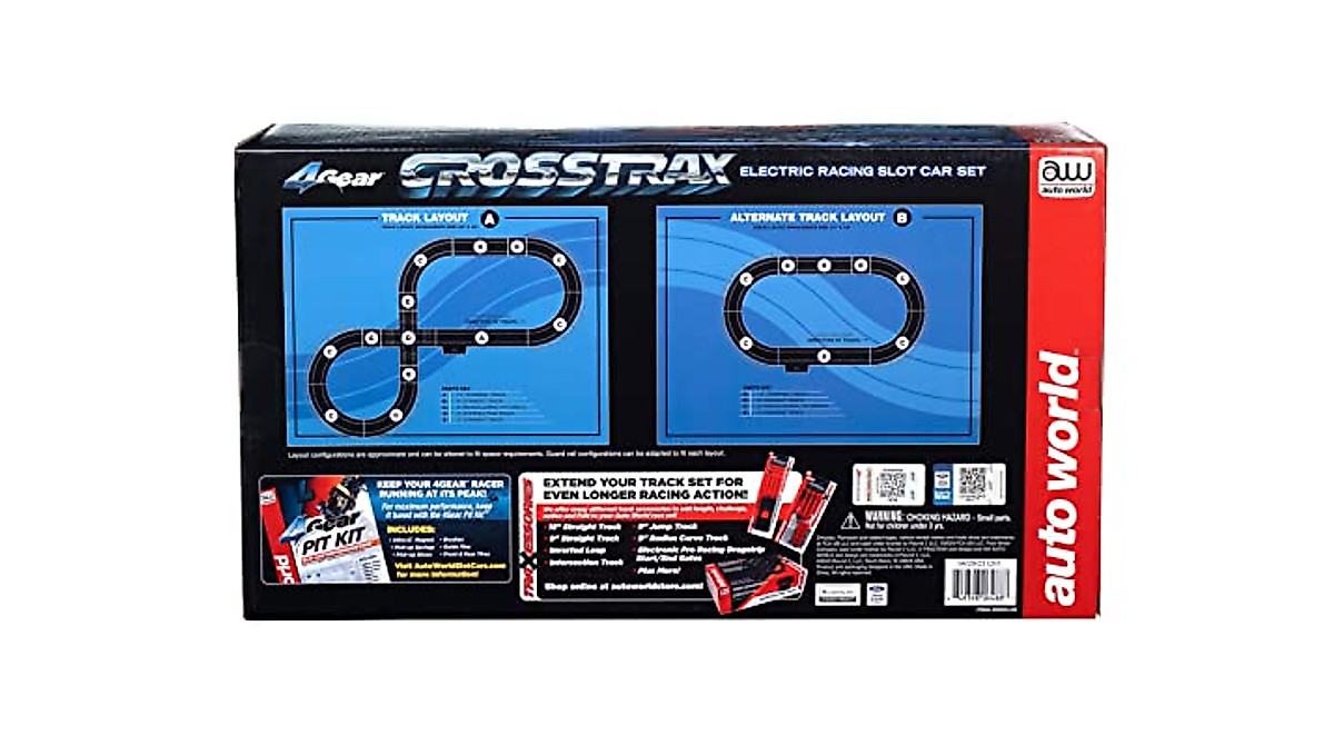 Exciting 9' Auto World CrossTrax Slot Car Set