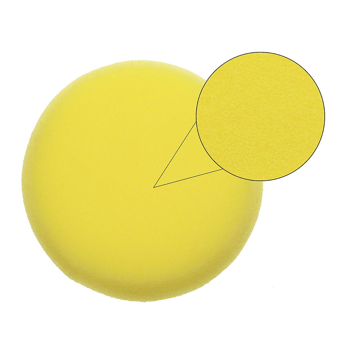 Penta Angel Round Sponges 6pcs 3inch Yellow Painting Sponges Synthetic Artist Sponges Watercolors Sponges for Art & Craft Pottery Clay Cleaning Ceramics Wall (Round Painting Sponges)