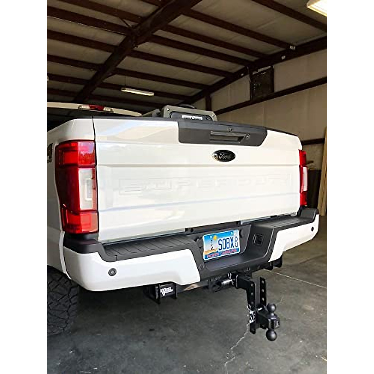 BulletProof Hitches™ 2.5" Adjustable Medium Duty (14,000lb Rating) 6" Drop/Rise Trailer Hitch with 2" and 2 5/16" Dual Ball (Black Textured Powder Coat)