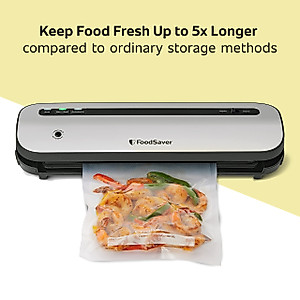 FoodSaver Space-Saving Vacuum Sealer with Bags and Roll