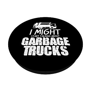 Garbage Truck Driver Joke Trucks Recycling Waste Bin RCV PopSockets Swappable PopGrip