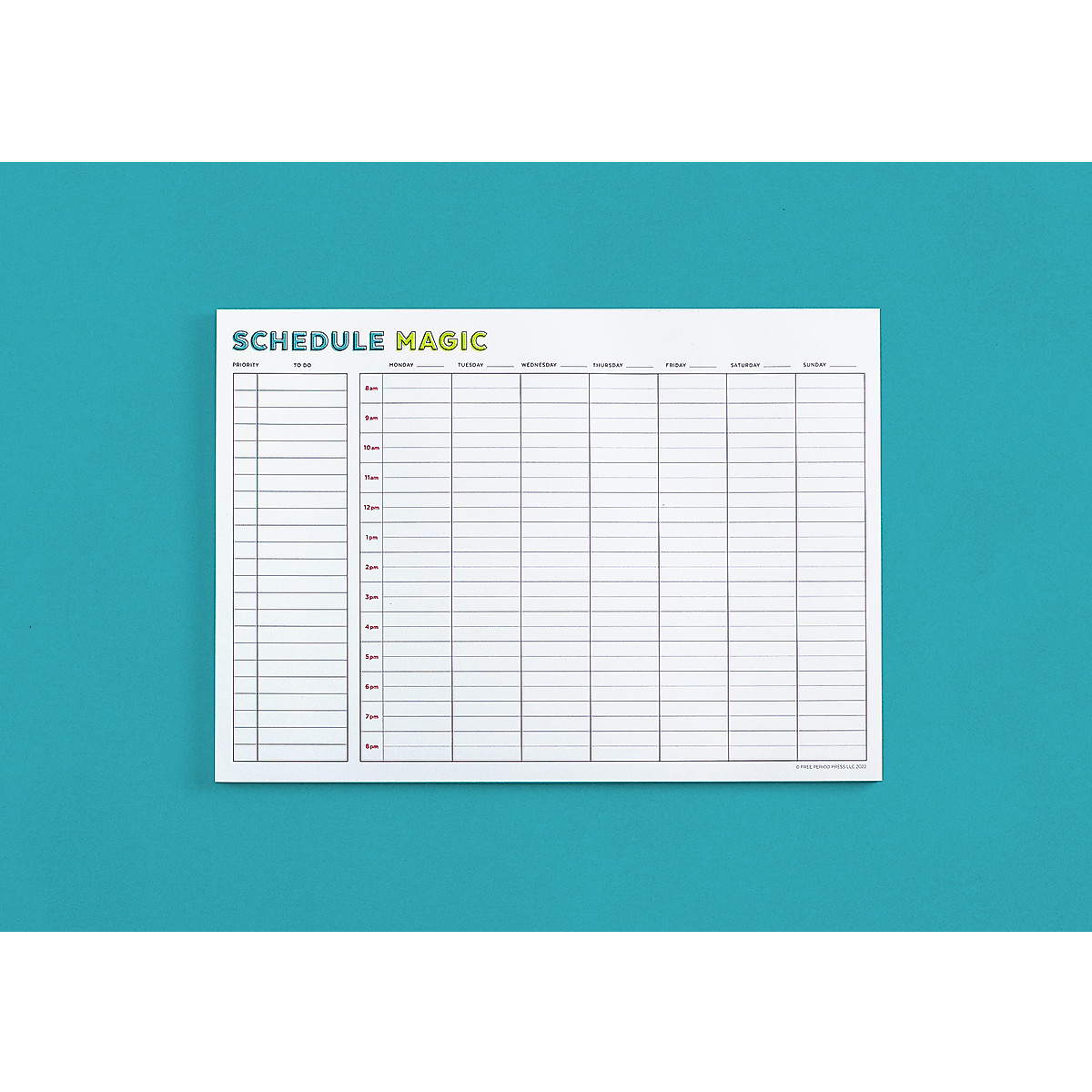 Schedule Magic Time Blocking Planner (Weekly)