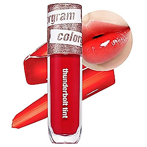 COLORGRAM Thunderbolt Tint Lacquer #02 Heart Tok | Highly Pigmented, Long Lasting, Moisturizing Lip Stain, Buildable and Blendable Lip Tint (0.2 fl.oz)