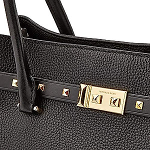 MICHAEL Michael Kors Addison Large Pebbled Leather Tote - Black