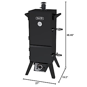 Dyna-Glo DGY784BDP 36" Vertical LP Gas Smoker, Black powder coat