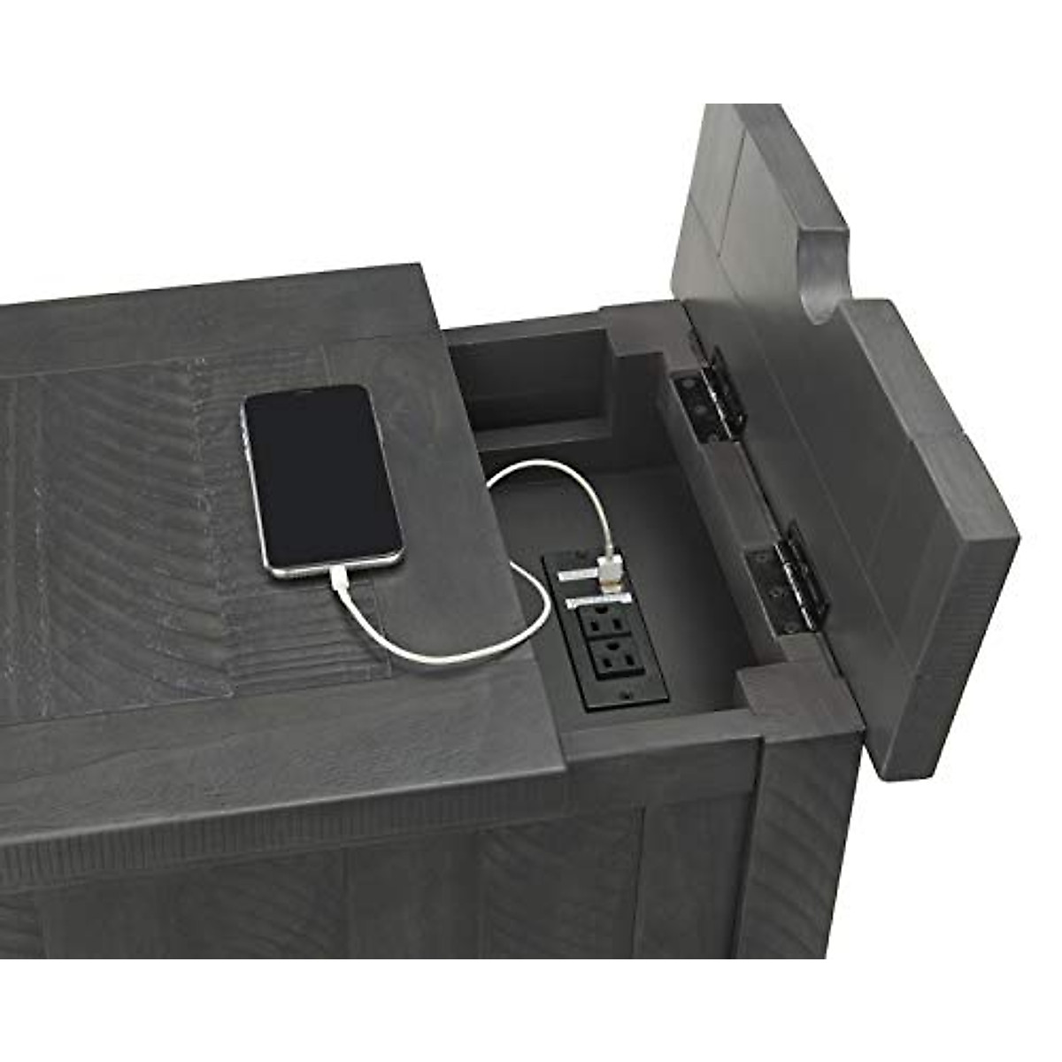 Martin Svensson Home Rustic Chairside Table, Grey