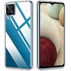 Vakoo Case for Samsung Galaxy A12 Case, 6.5-Inch, Ultra Clear Hard PC Back+Soft TPU Bumper Protective Phone Cover